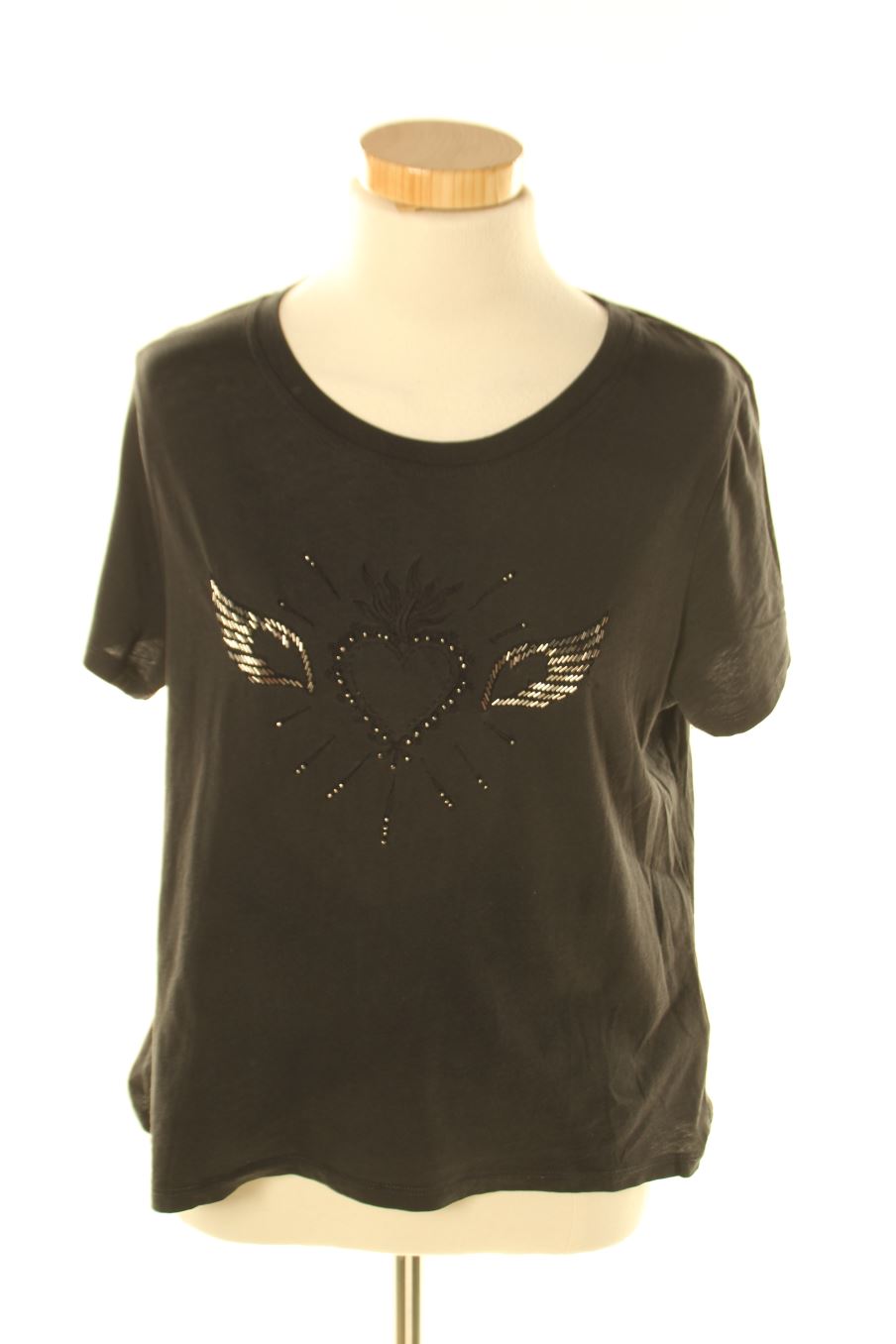 Camiseta de H&M de la talla M, de color negro