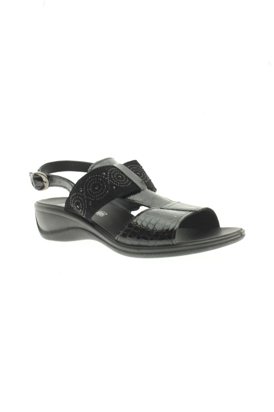 Sandales à talons de ENVAL SOFT de la taille 39, de couleur noir de