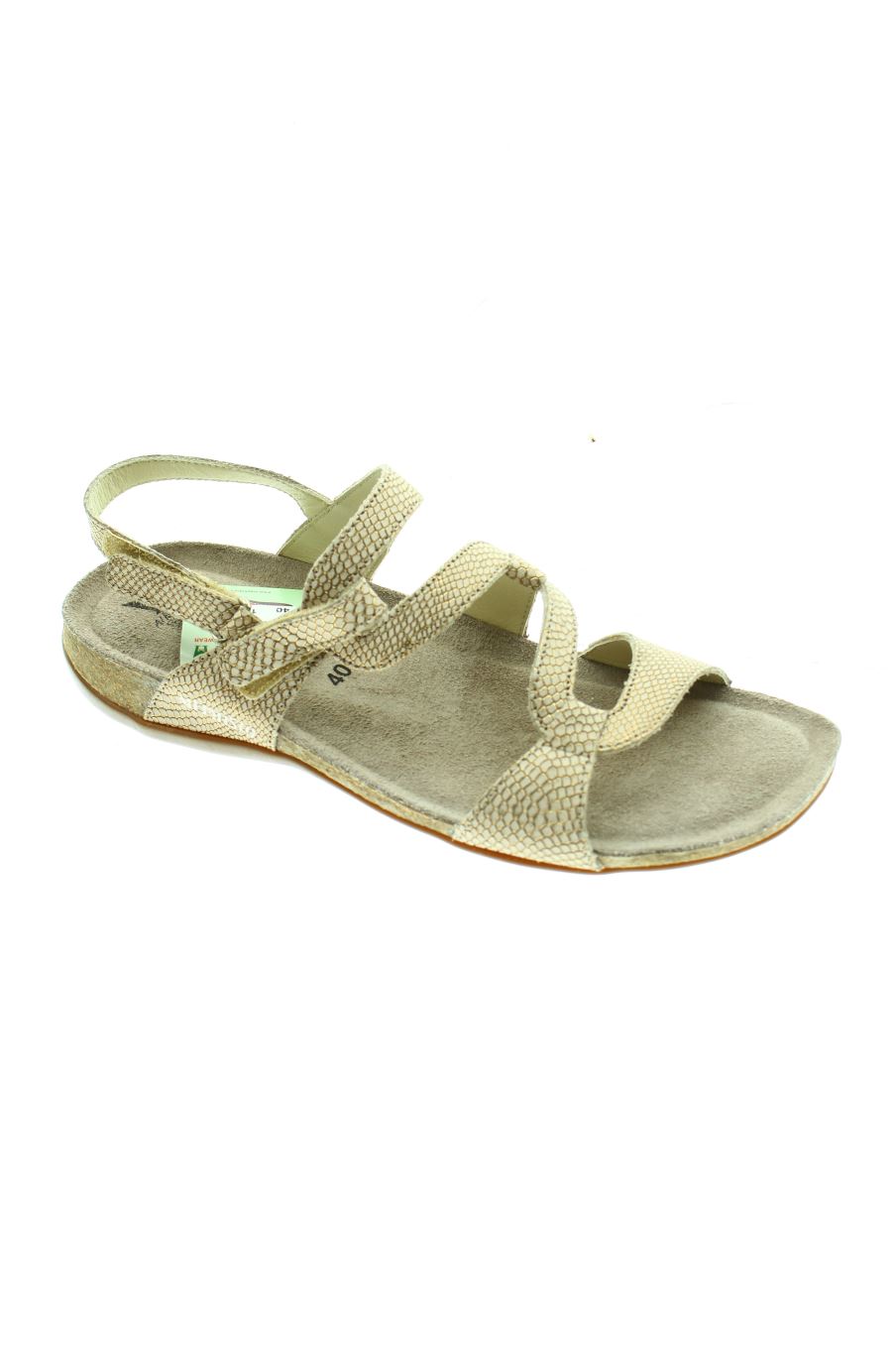 Sandalias planas de Mephisto de la talla 40, de color beige de