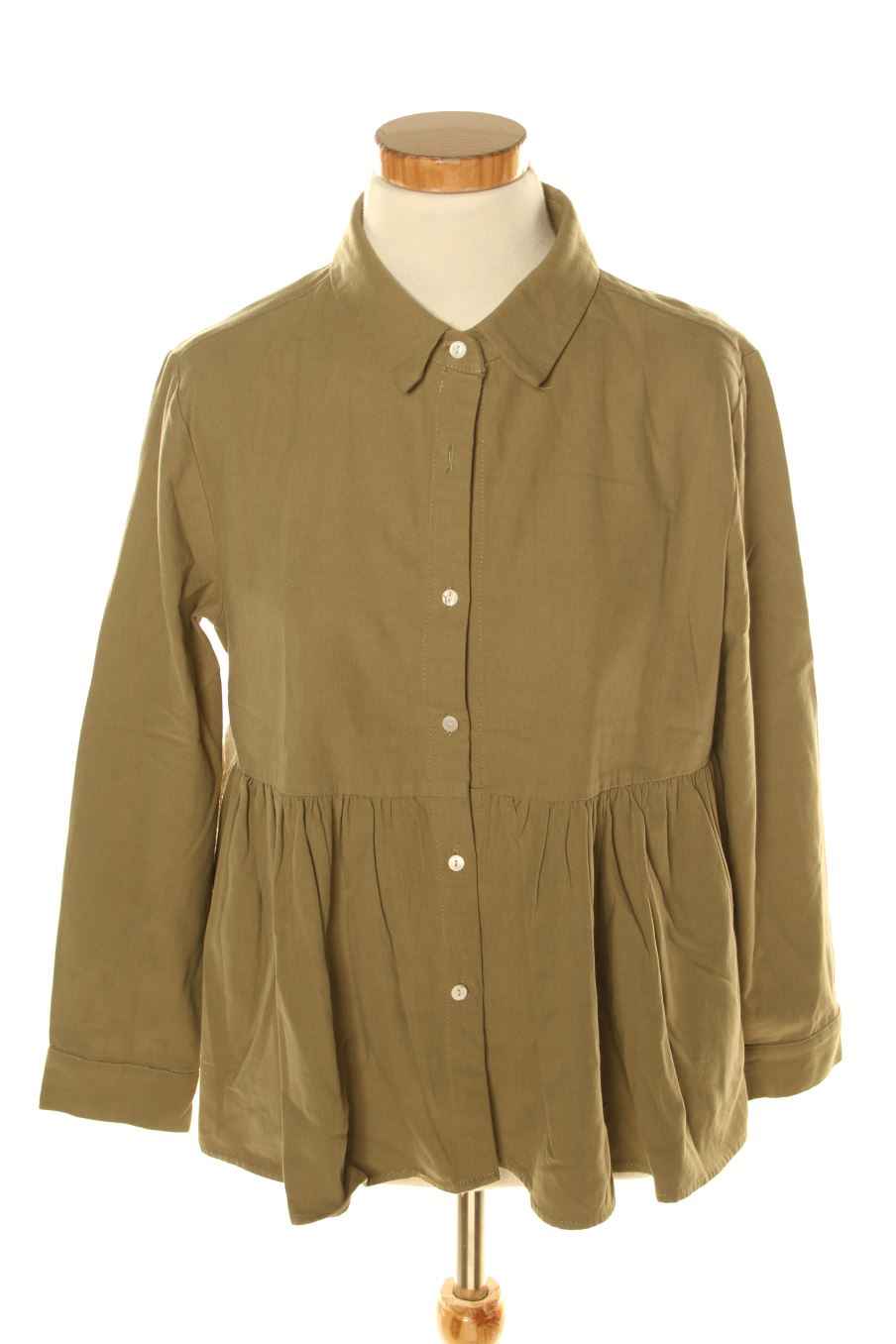 Camisa de Puri Puntas de la talla M, de color verde de ropa vaquera